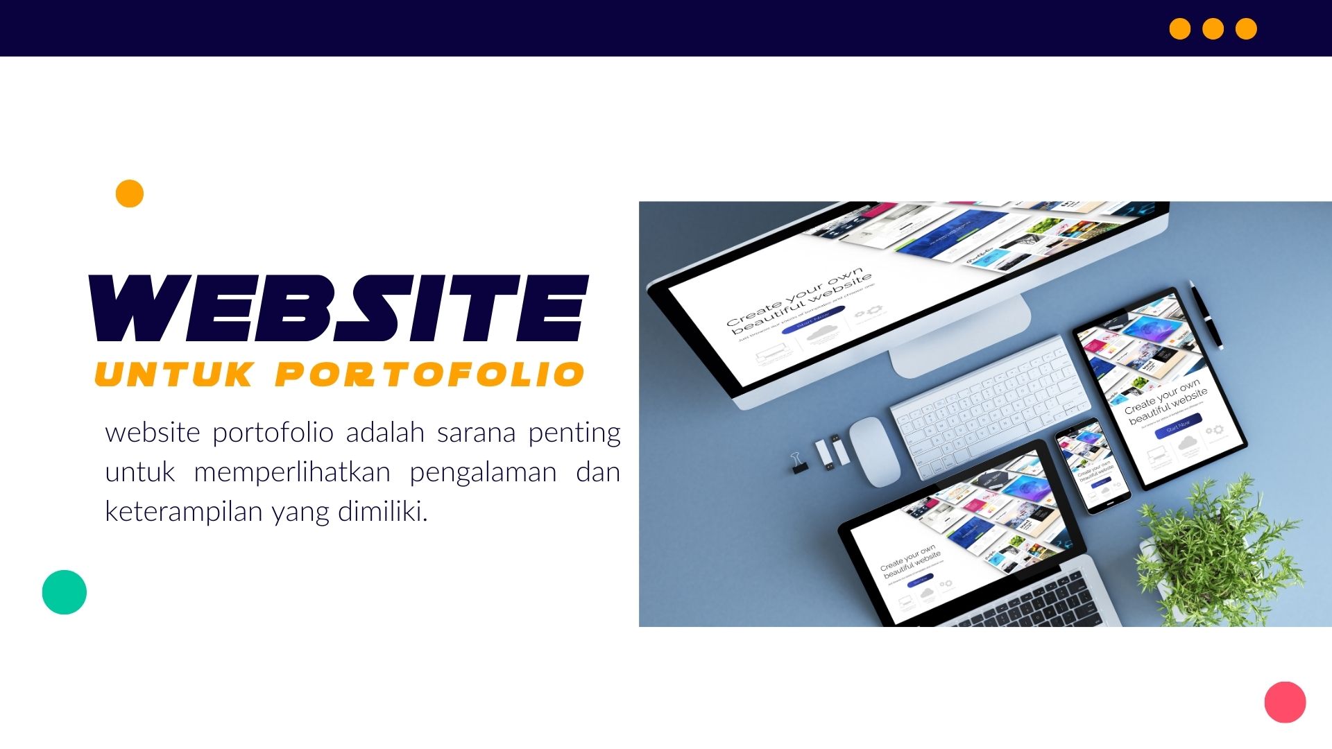Website untuk Portofolio: Apa yang Dipelajari di Digital Marketing ...