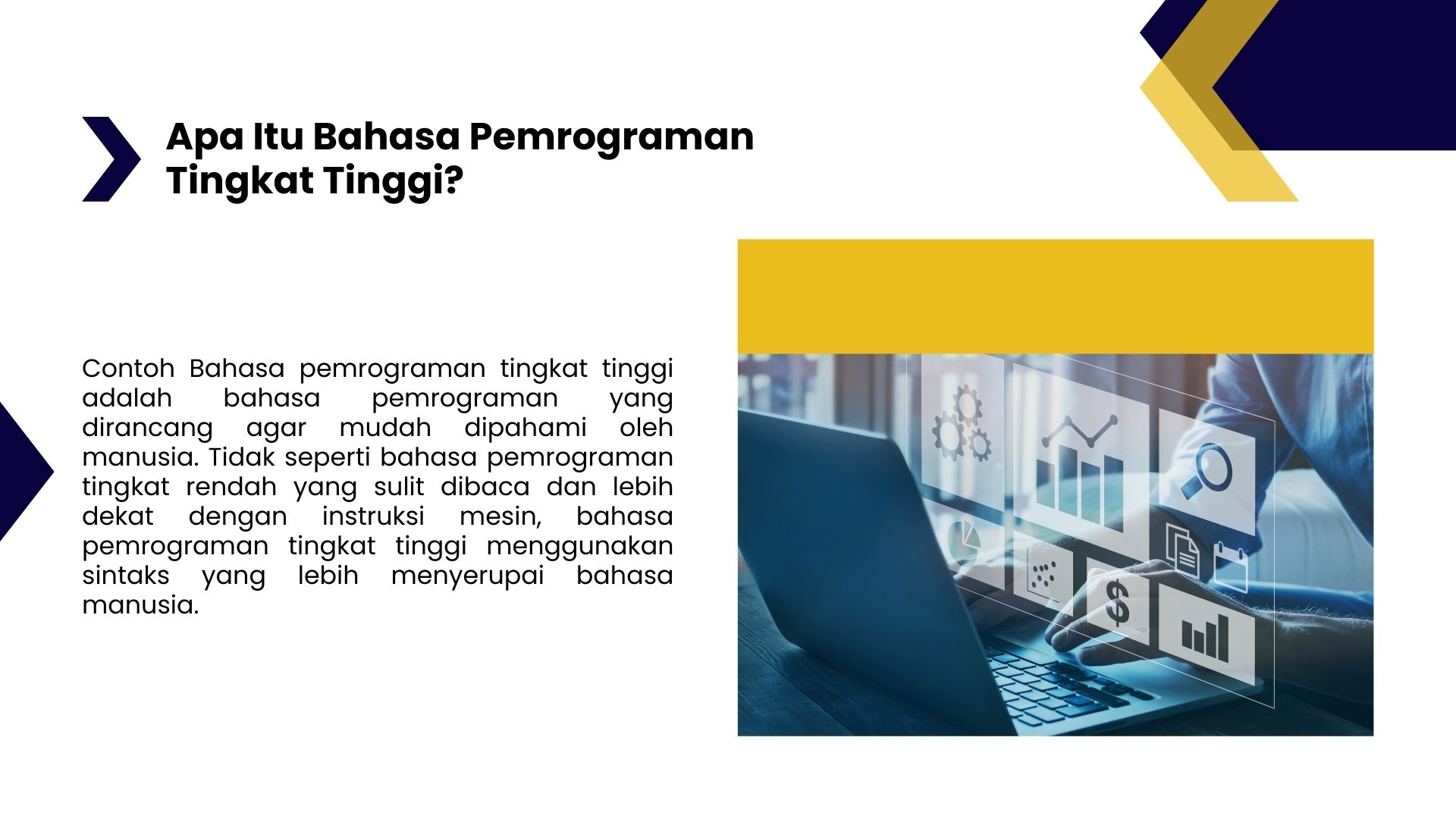Contoh Bahasa Pemrograman Tingkat Tinggi - TMN Institute